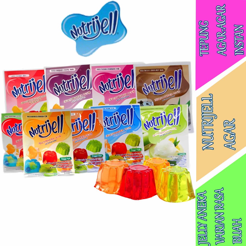 Jual Jelly Aneka Varian Rasa Buah - Nutrijell Jelly - Tepung Agar-Agar - 15gr | Shopee Indonesia