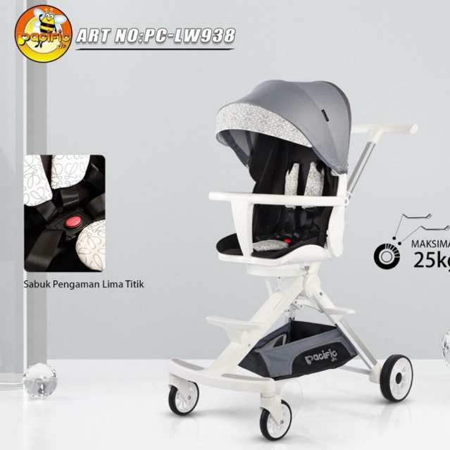 Jual Stroller Pacific Bisa duduk dan tidur Cabin size Lw 938 | Shopee ...