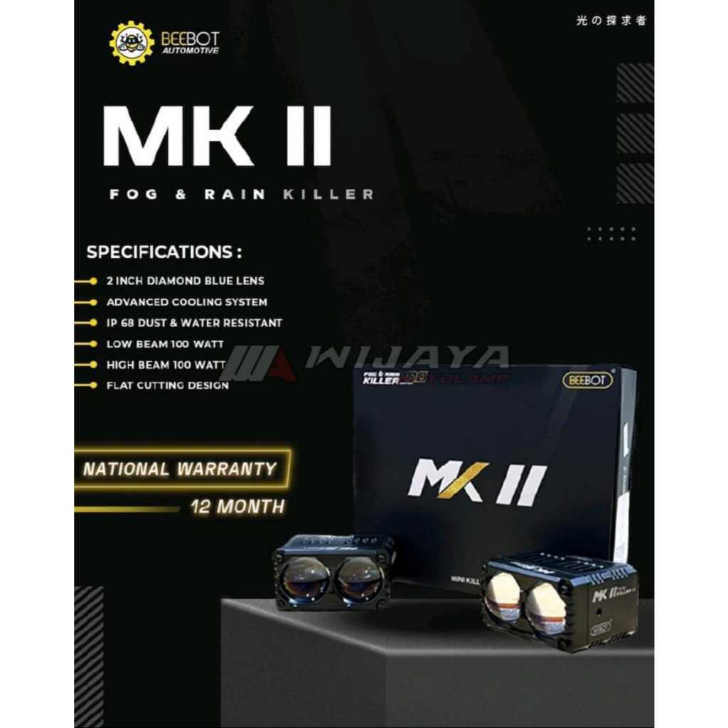 Jual MINI PROJECTOR 2 MATA50 WATT BEEBOT MK 2 | Shopee Indonesia