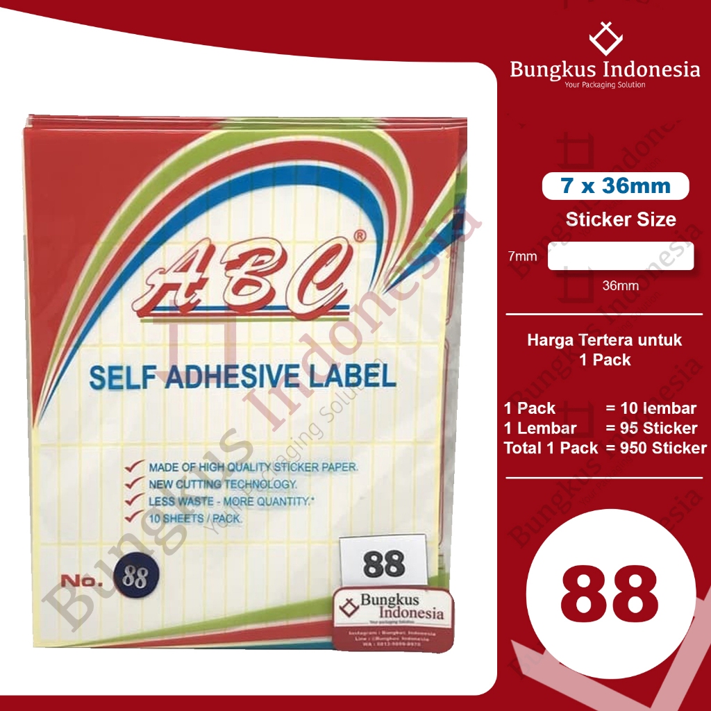 Jual Stiker Label 88 / Sticker | Shopee Indonesia