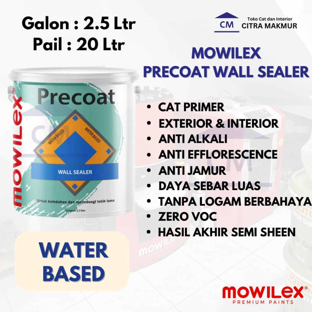 Jual MOWILEX PRECOAT WALL SEALER - 20 Liter (Sealer/Primer Mowilex ...