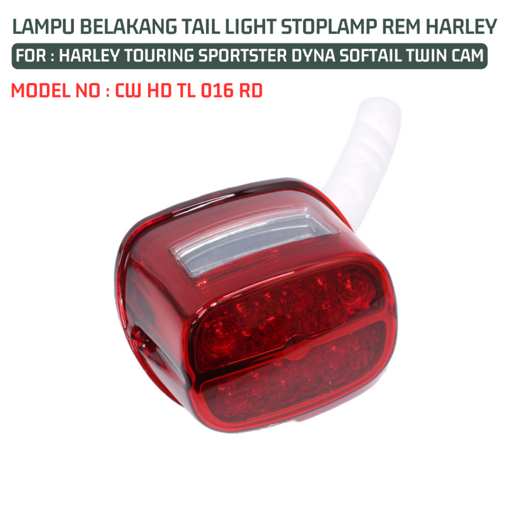 Jual LAMPU BELAKANG TAIL LIGHT STOPLAMP REM HARLEY TOURING SPORTSTER DYNA SOFTAIN TWIN CAM CW HD ...