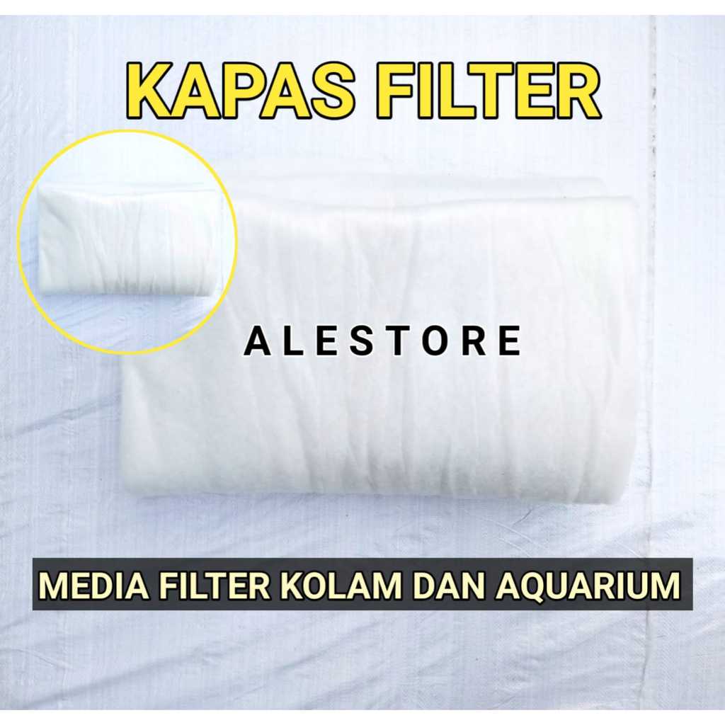 Jual Dacron Busa Kapas (1m x 1m) Kapas Filter Aquarium Media filter ...