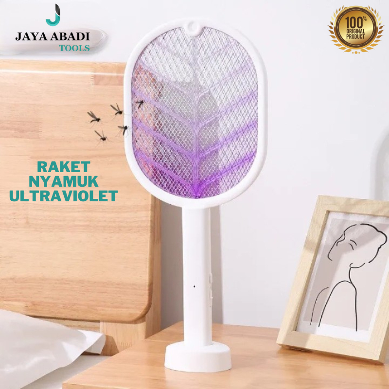 Jual Raket Nyamuk Isi Ulang Rechargeable Mosquito Trap 2in1 Raket ...