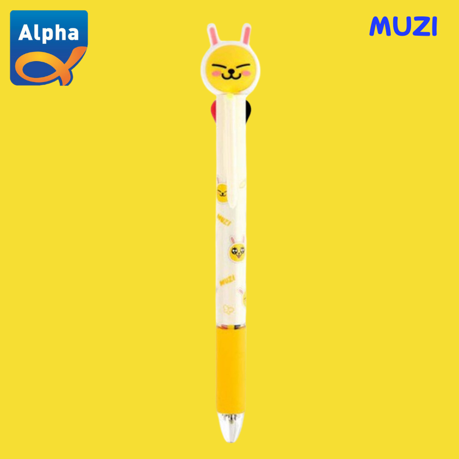 Jual [Kakao Friends] Figure 4 Colors Oil-Based Pen - Muzi / Pulpen 4 Warna - Muzi | Shopee Indonesia