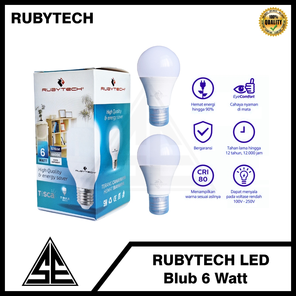 Jual LAMPU LED RUBYTECH 6 Watt | Shopee Indonesia