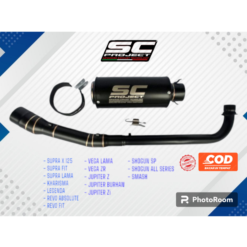 Jual Knalpot Racing SC PROJECT motor BEBEK Jupiter Z Robot Z1 Supra ...