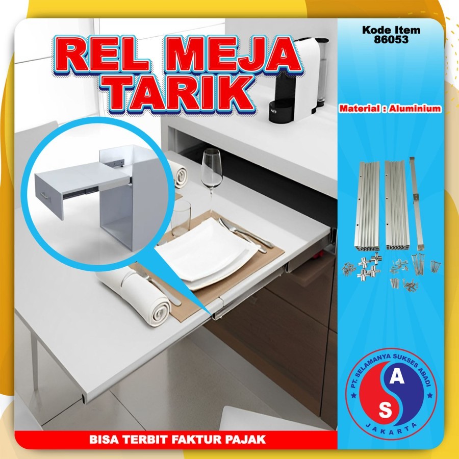 Jual Table Extending Rel Extendable Table Full Out Meja Tarik 8002 ...