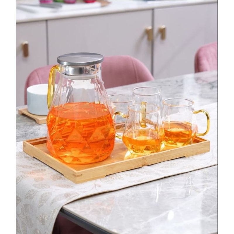 Jual INFORMA TEKO SET TRAY//TEKO KACA//TEKO SET GELAS | Shopee Indonesia