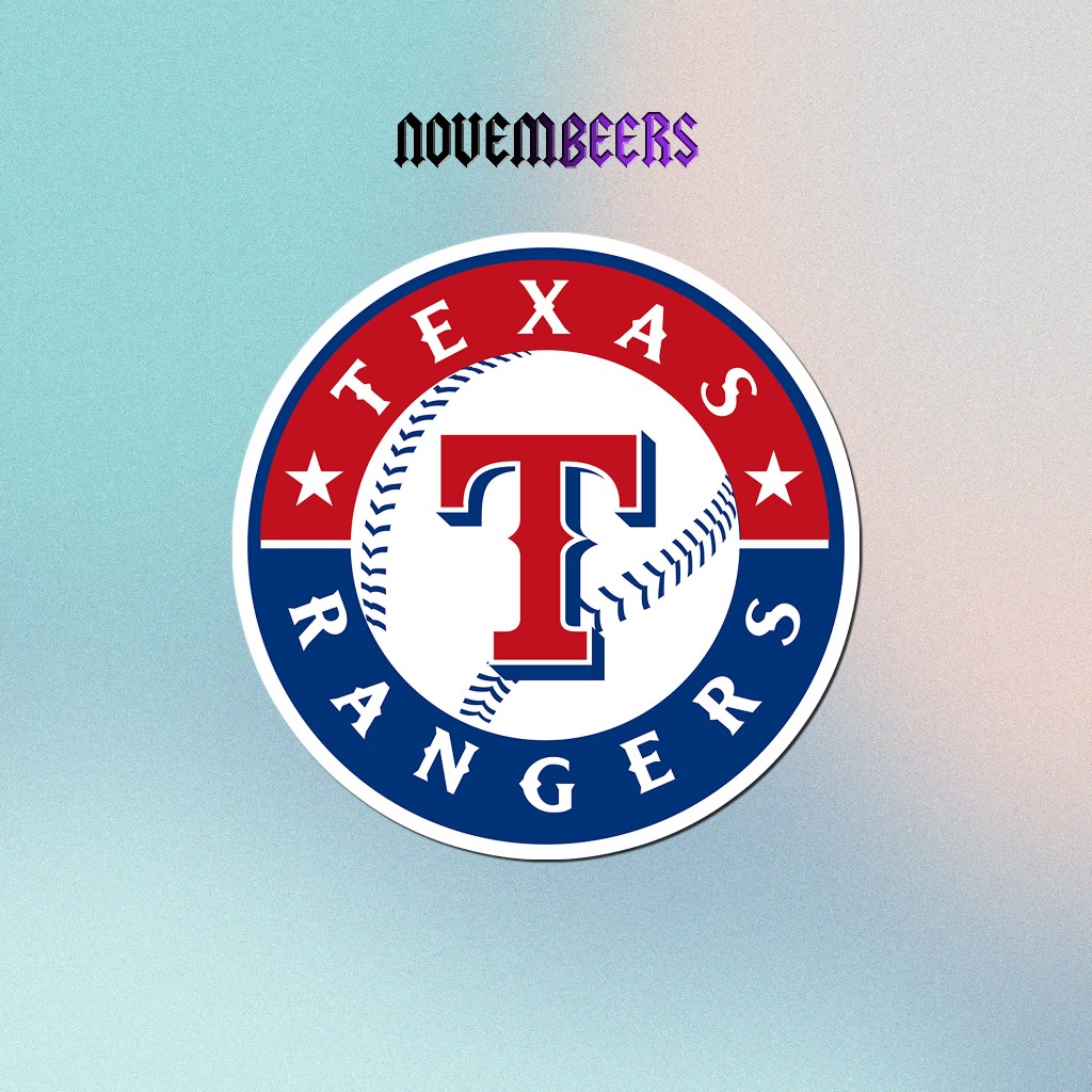 Jual Stiker Vinyl Texas Rangers Sticker Vinyl Glossy MLB Baseball Team ...