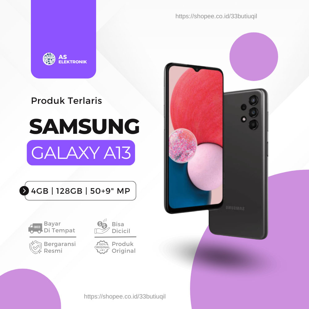 Jual Samsung Galaxy A13 - Exynos 850 - 4/128GB - Dual Sim Card | Shopee ...
