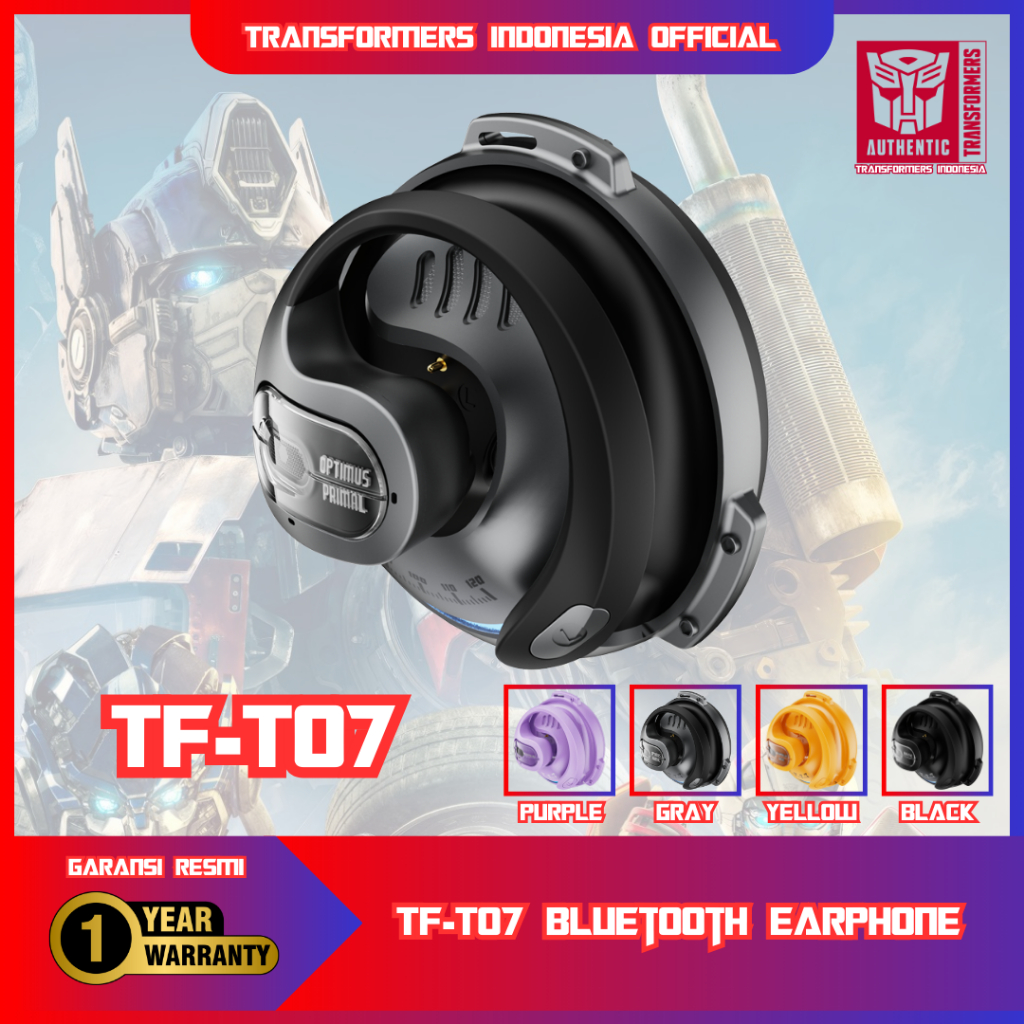 Jual Transformers TF-T07 TWS Earbuds – Bluetooth 5.4, Desain Unik ...