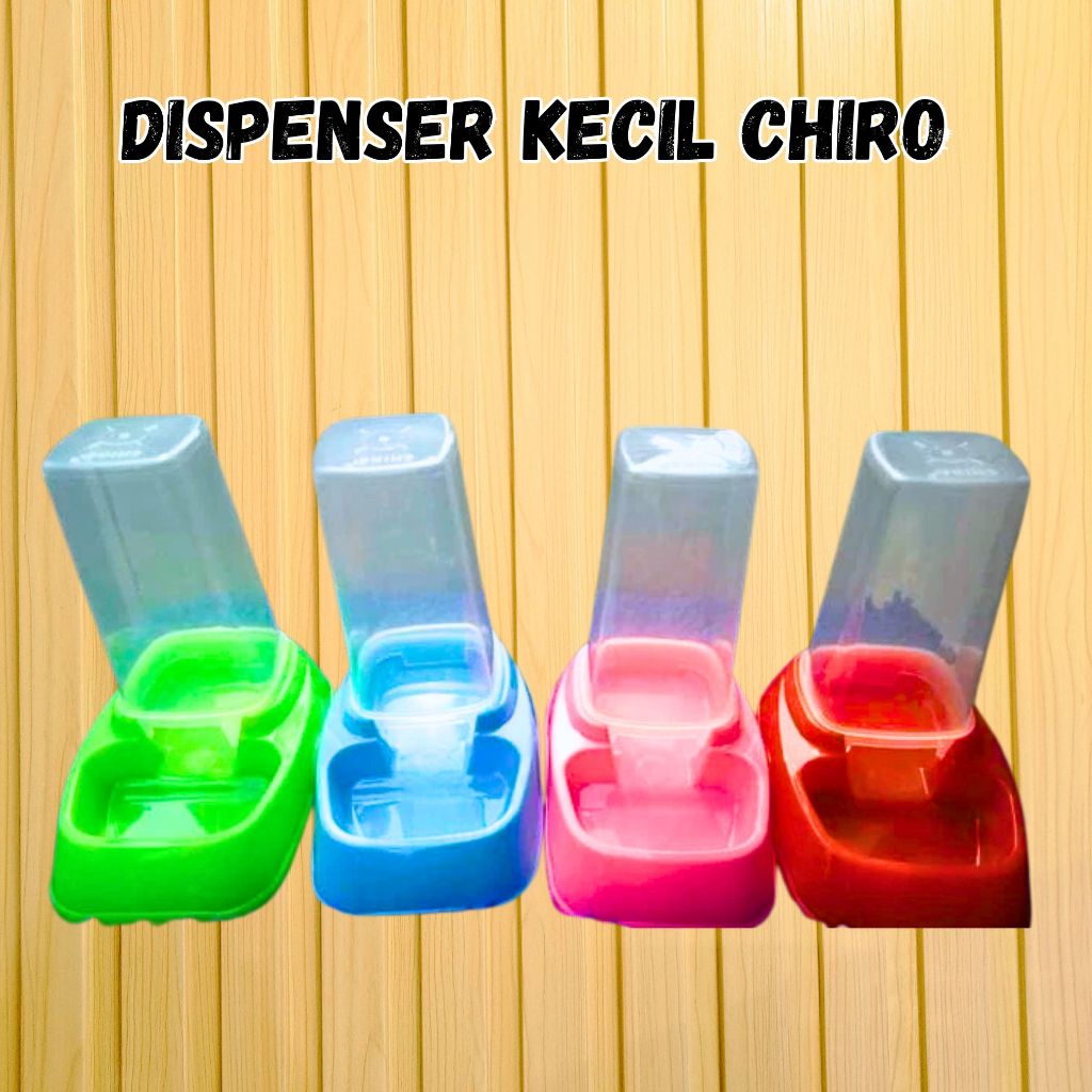 Jual CHIRO dispenser KECIL & BESAR tempat makan kucing DAN MINUM ...