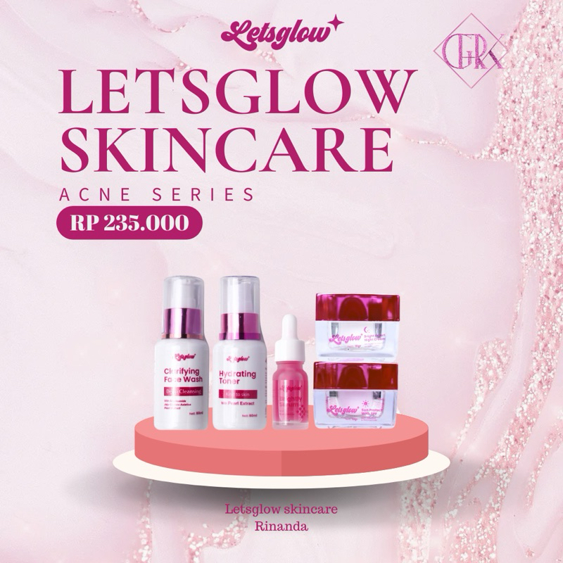 Jual LETSGLOW SKINCARE WHITENING DAN ACNE SERIES ORIGINAL | Shopee Indonesia