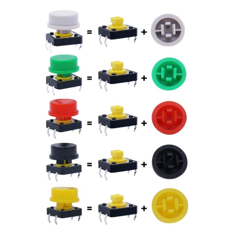 Jual Omron Push Button Switch 12x12x7.3mm B3F 4055 Saklar Tekan Cap ...