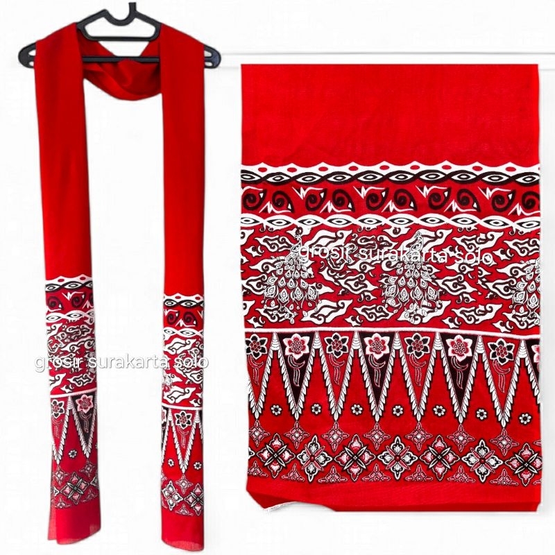 Jual Selendang Tari Batik Motif Merak Original/sampur tari 2,4 meter ...