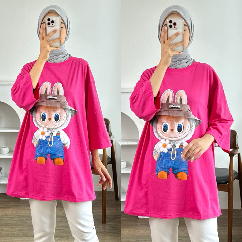 Jual NEW KAOS OVERSIZE LABUBU FANTA BUN PREMIUM LD 120cm | Shopee Indonesia