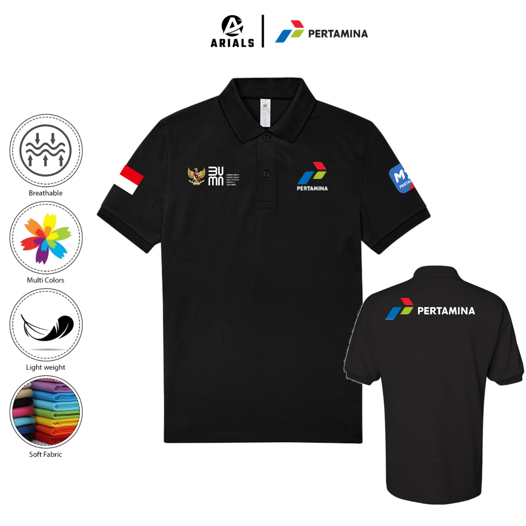 Jual Arials Polo shirt Baju Kaos Kerah Pertamina BUMN My Pertamina ...