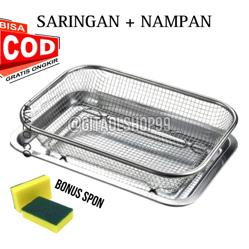 Jual Keranjang Saringan Tinggi Stainless Steel Tebal Tahan Karat ...