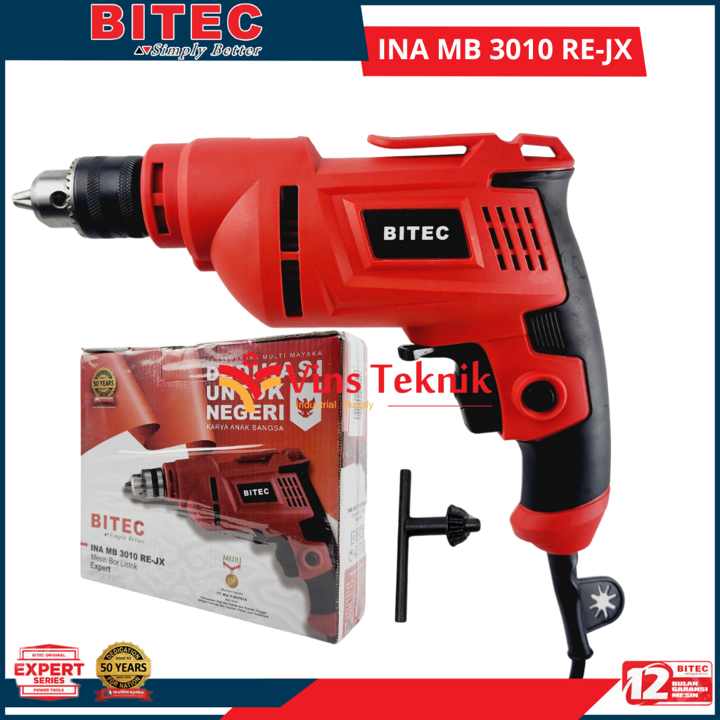Jual Mesin Bor Tangan 10mm Rotary Drill Bitec INA MB 3010 MB3010 | Shopee Indonesia