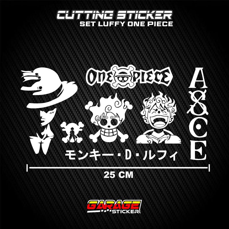 Jual Stiker pack luffy cutting sticker 1 set one piece lufi | Shopee ...