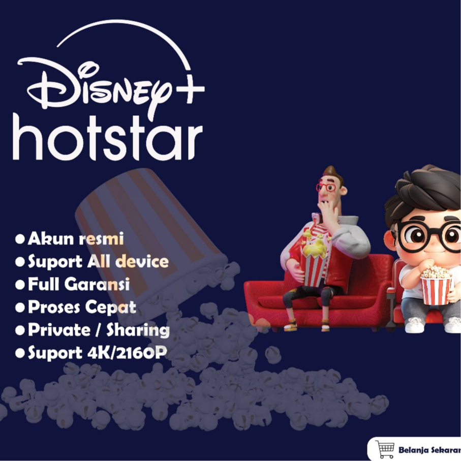 Jual DISNEY HOSTAR 1-3BULAN ORI PREMIUM RESMI UHD 4K 100% FULL GARANSI ...