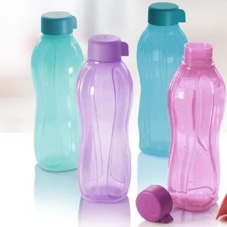 Jual Tupperware Eco bottle 1L ulir ungu merah biru 1Liter 1pc botol ...