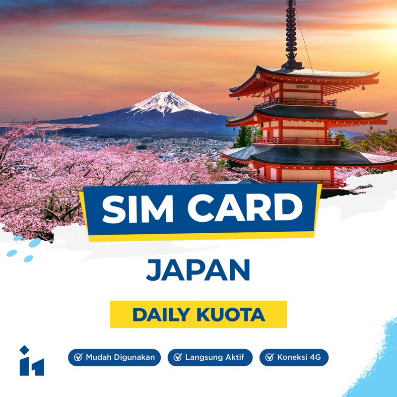 Jual Travel Sim Card JAPAN Daily Kuota | Shopee Indonesia