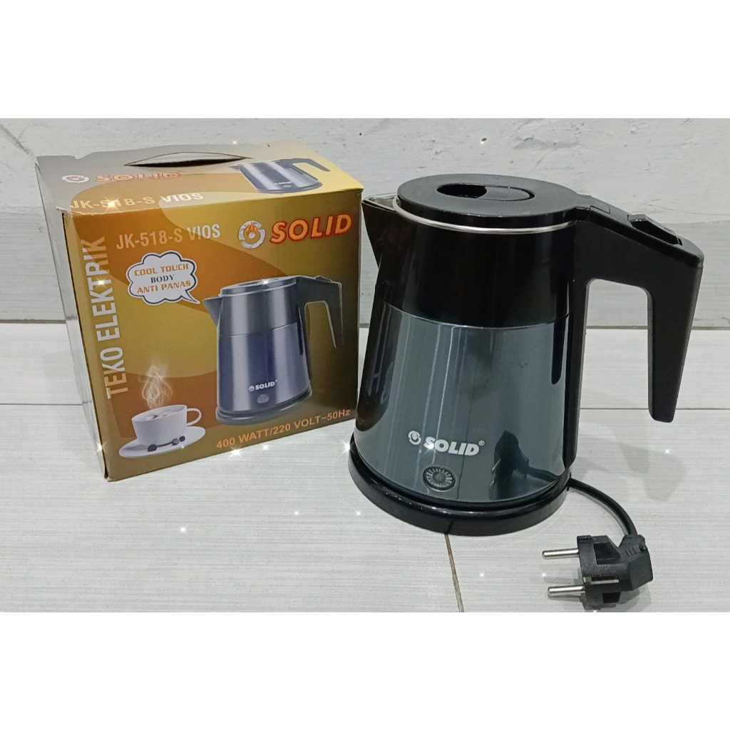 Jual SOLID JK 518 VIOS - 1,8 Liter Kettle Listrik / Teko Listrik | Shopee Indonesia