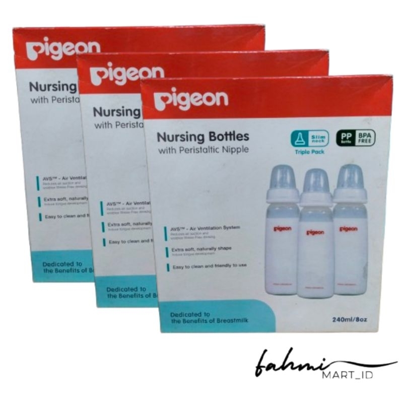 Jual PIGEON BOTOL ISI 3 240ML / BOTOL PP / BOTOL BAYI | Shopee Indonesia