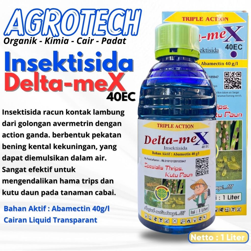 Jual DELTA-MEX 40EC Clear Insektisida Abamectin Efektif Mengendalikan ...