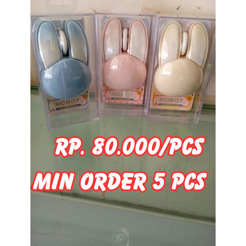 Jual Rp. 80.000 Min 5 Pcs // ROBOT M380 mouse wireless rabit silent ...