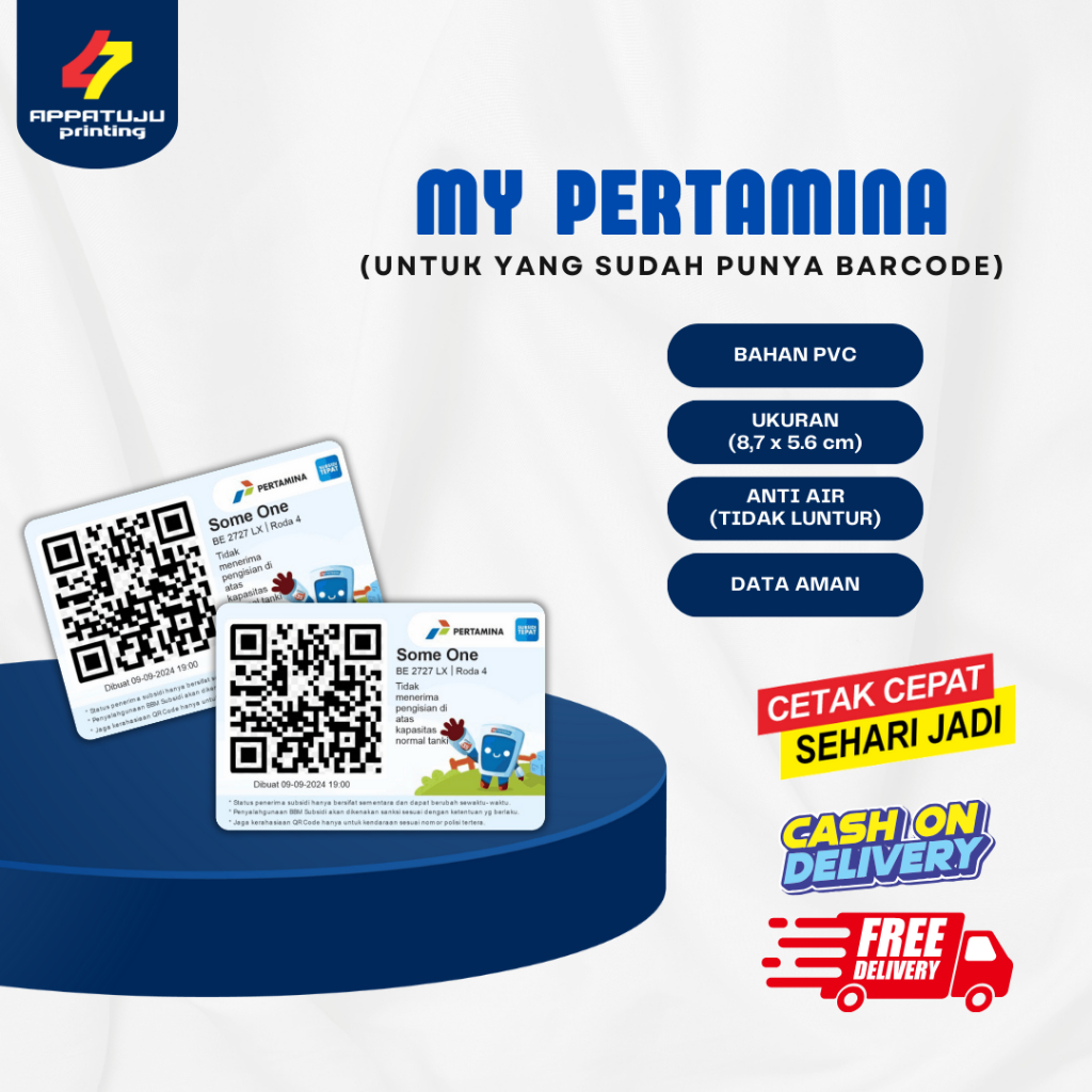 Jual KARTU MY PERTAMINA / BARCODE MY PERTAMINA / ID CARD MY PERTAMINA | Shopee Indonesia