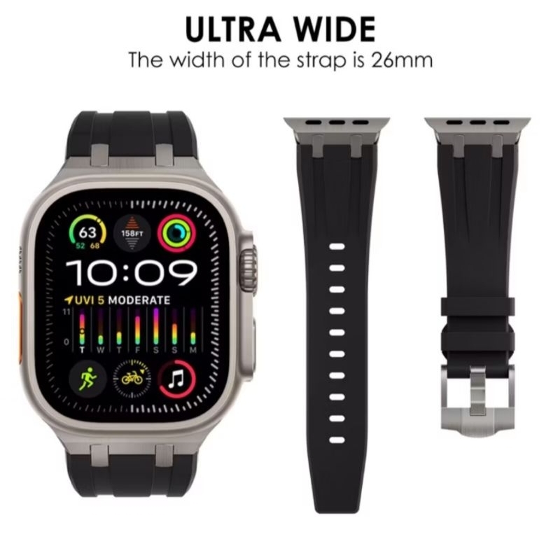 Jual Apple Watch Ultra Strap Sport Silicone Tali iwatch SE 11 10 9 8 7 ...