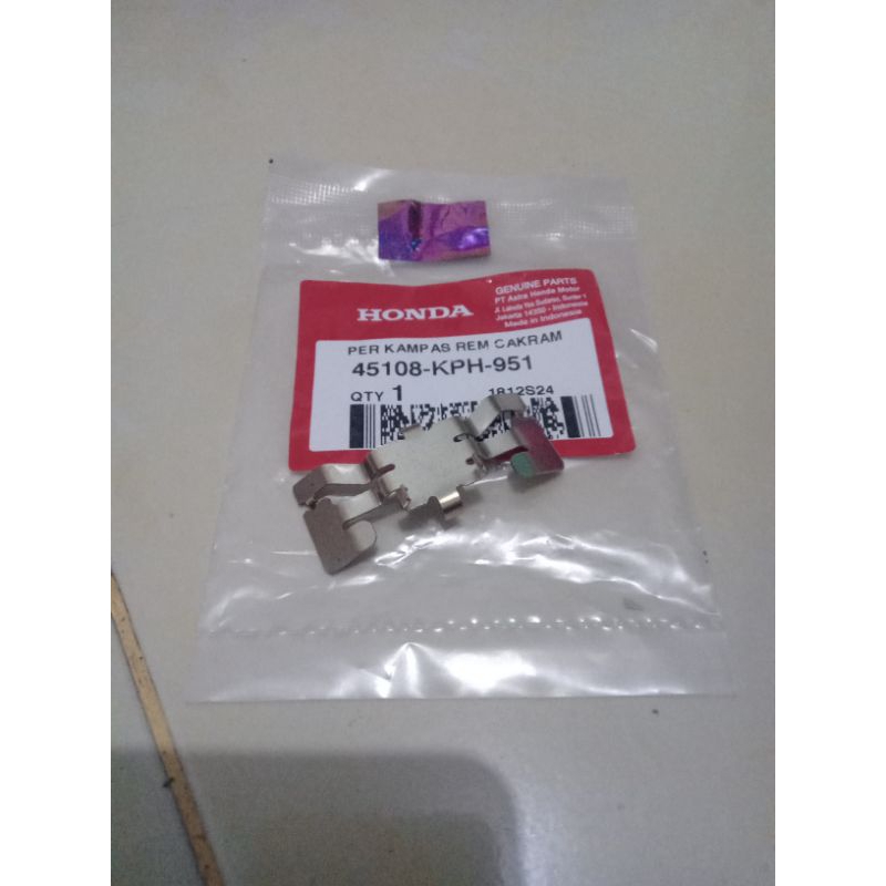 Jual spring pad plat kampas rem cakram depan adv 150 adv 160 cb 150 ...