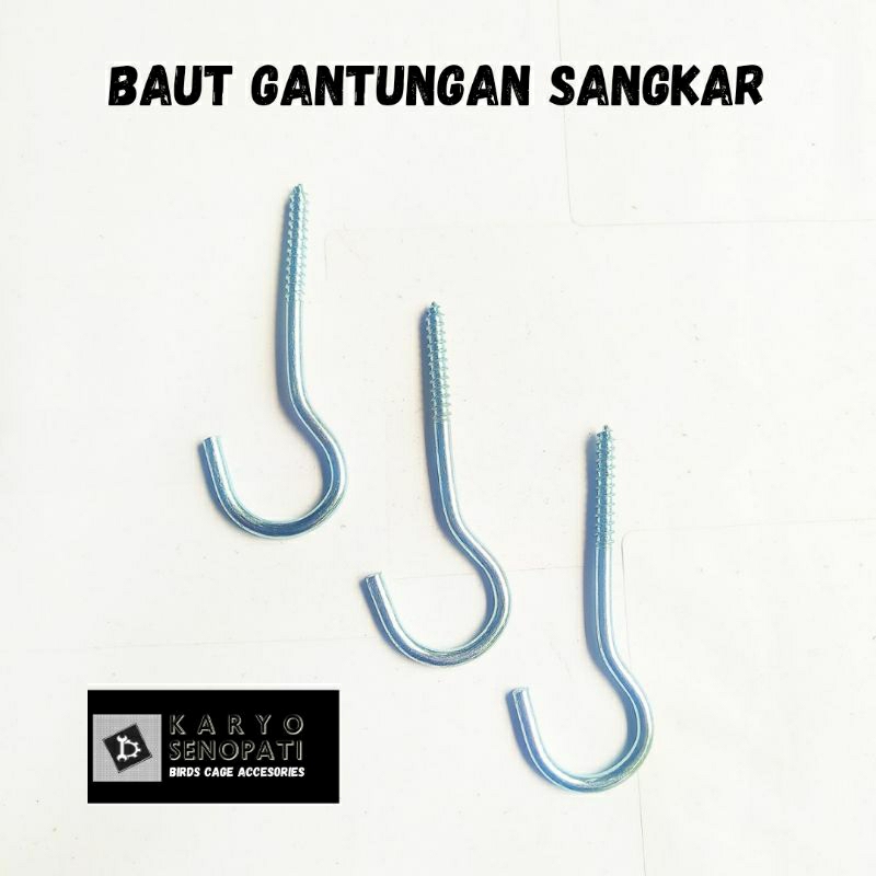 Jual Gantungan besi ulir atap plafon tempel dinding catolan sangkar ...