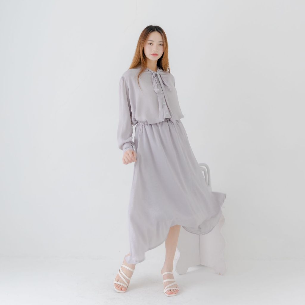 Jual Yeoji DoHee Set Blouse Skirt Sateen | Atasan Rok Korea Wanita Pink ...