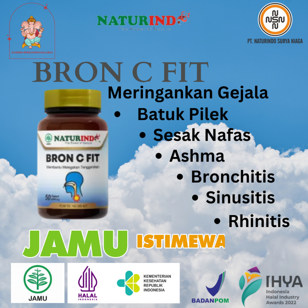 Jual BRON C FIT Sakit Paru Atasi Masalah Saluran Pernafasan Dan Paru ...