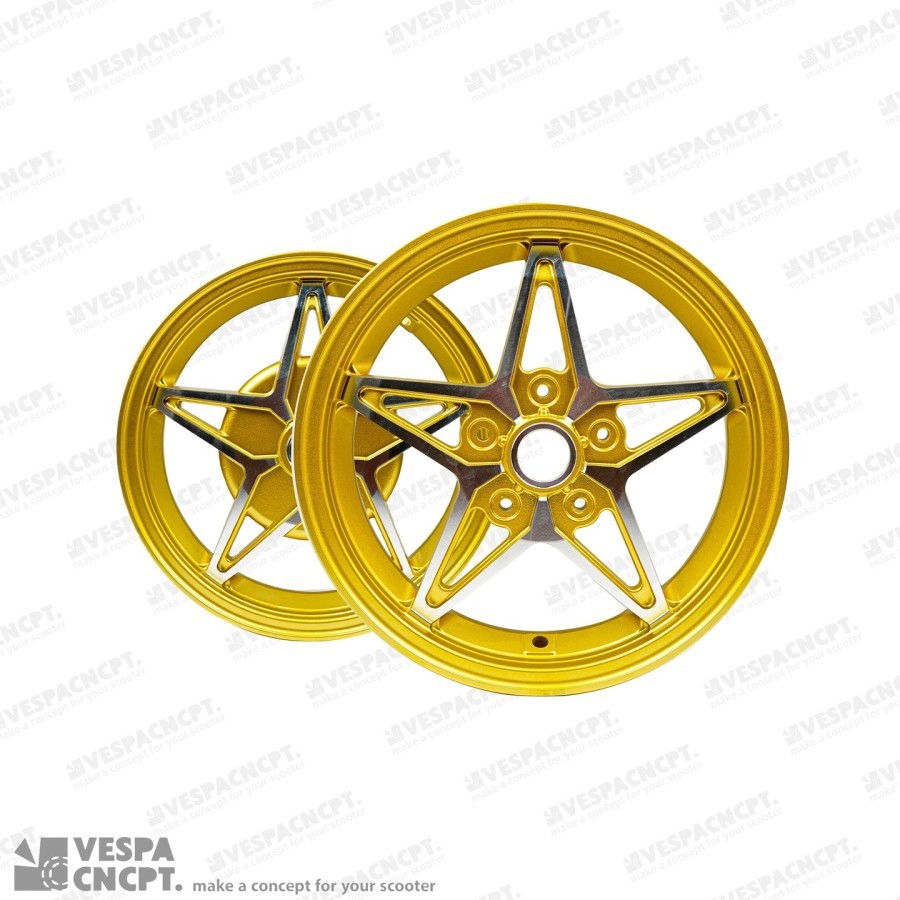Jual Velg Race Boy Five Star Gold Vespa Sprint Primavera Lx S Lxv ...