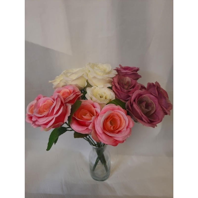 Jual BUNGA MAWAR ROSE JEPANG X6/BUNGA MAWAR JEPANG ARTIFICIAL TANGKAI 6 ...