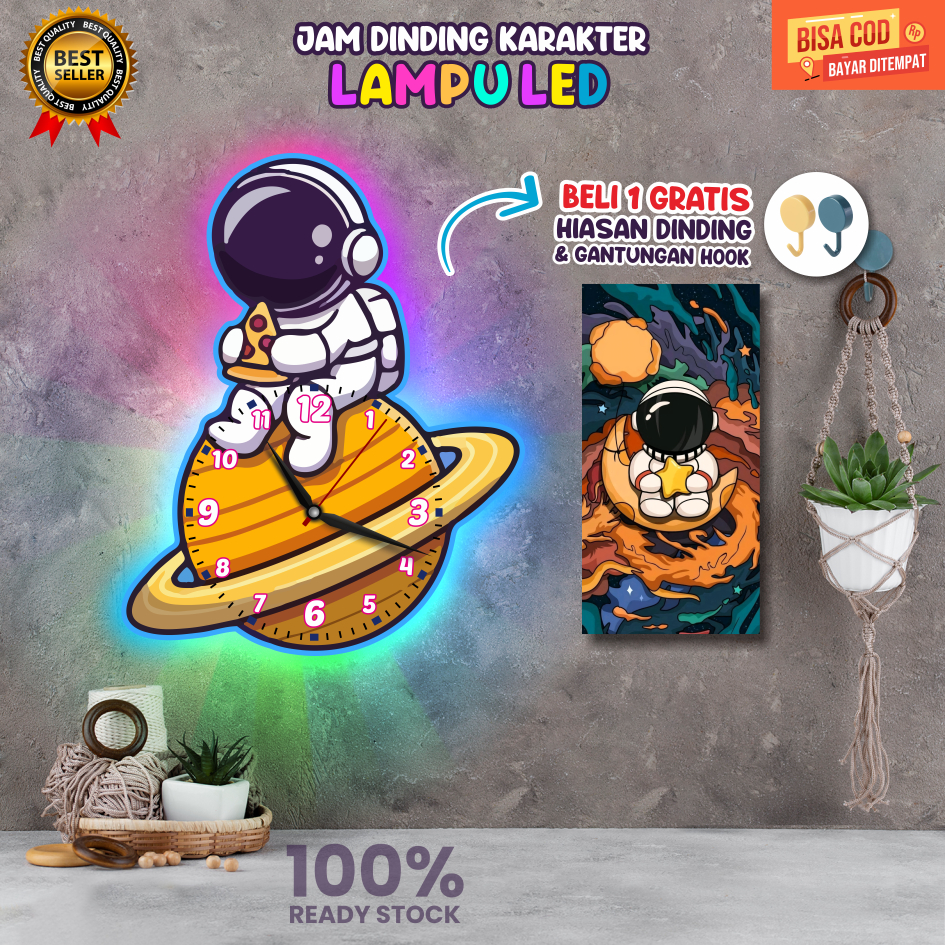 Jual Grosir jam dinding Beli 1 GRATIS 1 hiasan dinding/jam dinding anak ...