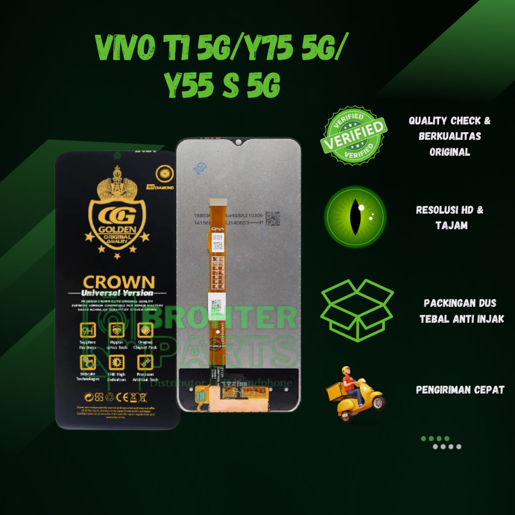 Jual LCD VIVO T1 5G / Y75 5G / Y55S 5G TOUCHSCREEN FULLSET COMPLETE ...