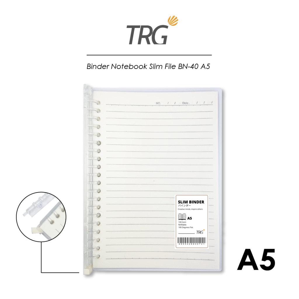 Jual TRG Slim File Binder Note BN-40-A5 - Buku Tulis Catatan Notebook ...