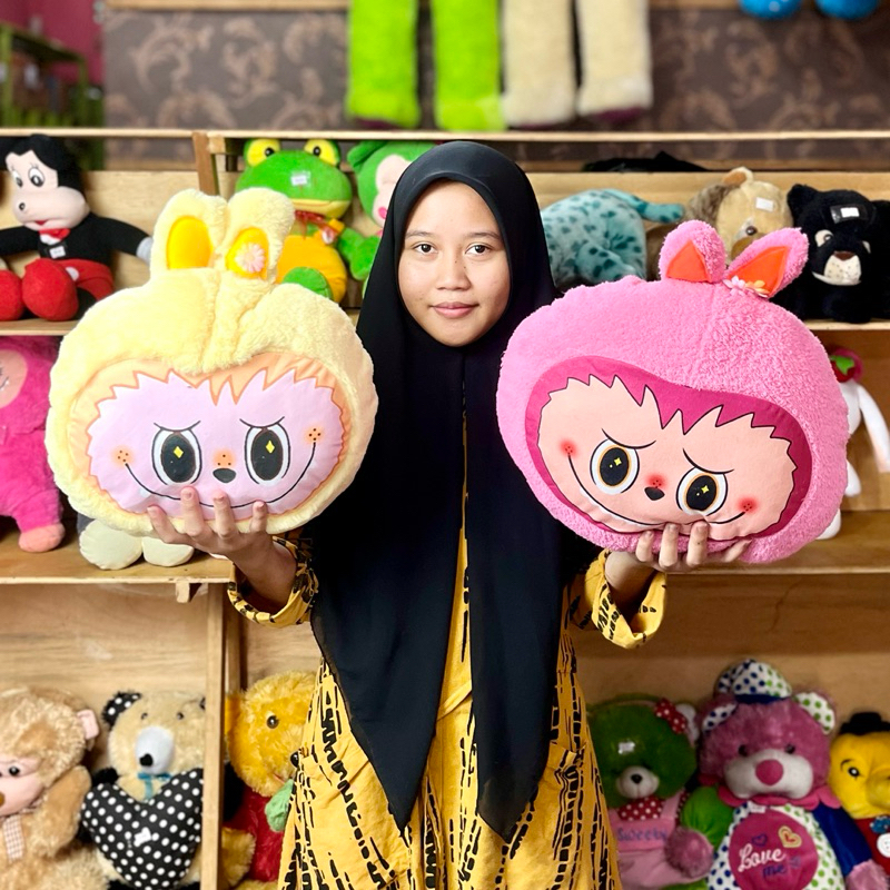 Jual Boneka bantal kepala labubu viral korea lucu bantal boneka labubu ...