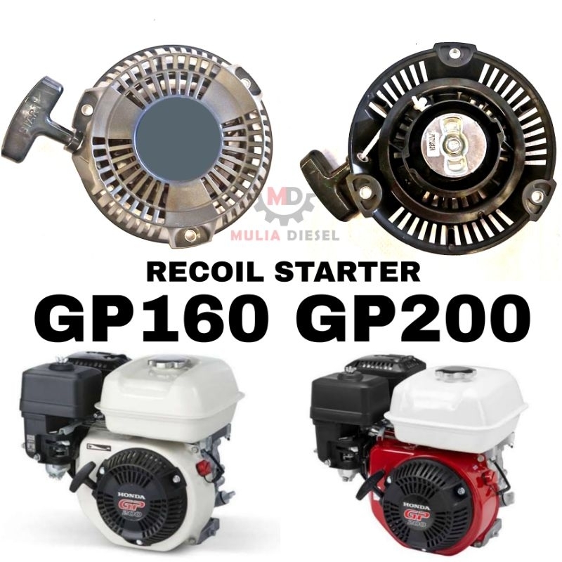 Jual Recoil Starter Tarikan Engkol Mesin Penggerak Honda GP160 GP200 GP 160 200 5.5 6.5 HP ...