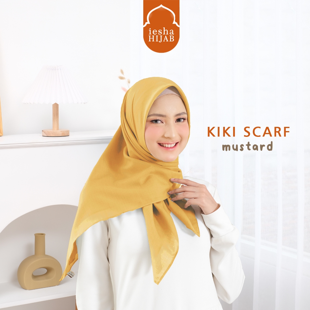 Jual HIJAB SEGIEMPAT MUSTARD - HIJAB KATUN, jilbab kuning mustard ...