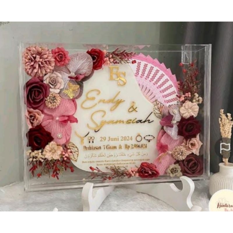 Jual Akrilik Box Sliding 30x40 untuk Frame bingkai Mahar | Shopee Indonesia