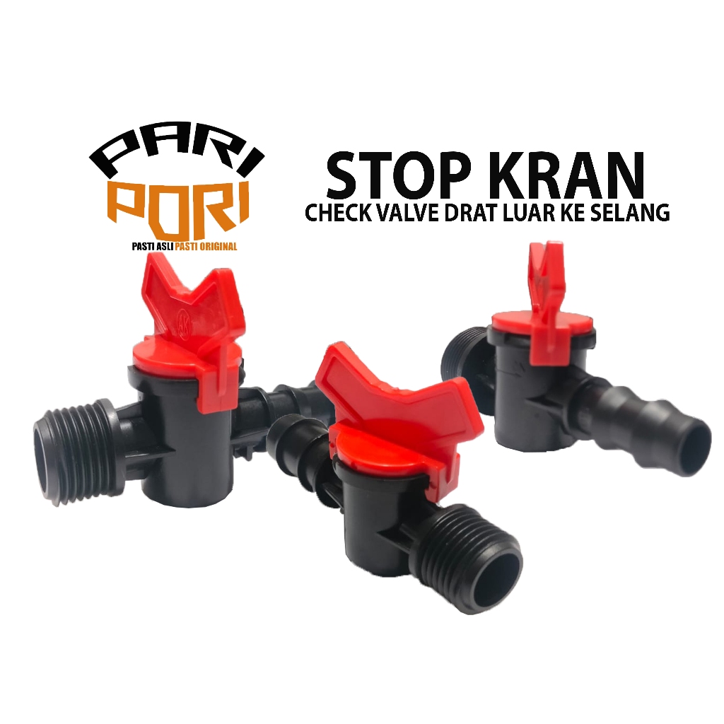Jual STOP KRAN PENGATUR AIR STOPKRAN DRAT LUAR KE SELANG MINI CHECK ...