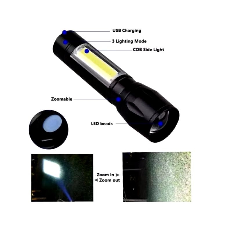 Jual Mini Flashlight / Senter Mini Zoom 3 Mode (Kendari) | Shopee Indonesia