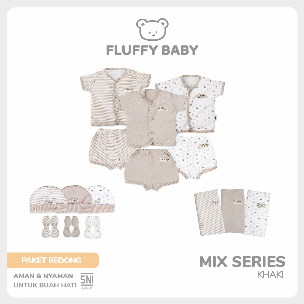 Jual FLUFFY Paket Setelan Bis Newborn (Isi 15 Pcs) PNDBBDG Newborn ...